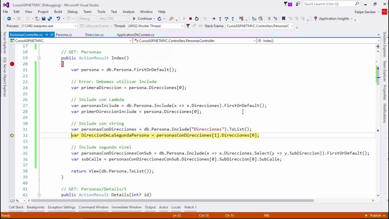 Entendiendo Eager Loading | Entity Framework 6 | Programando En ASP.NET MVC 5 - YouTube