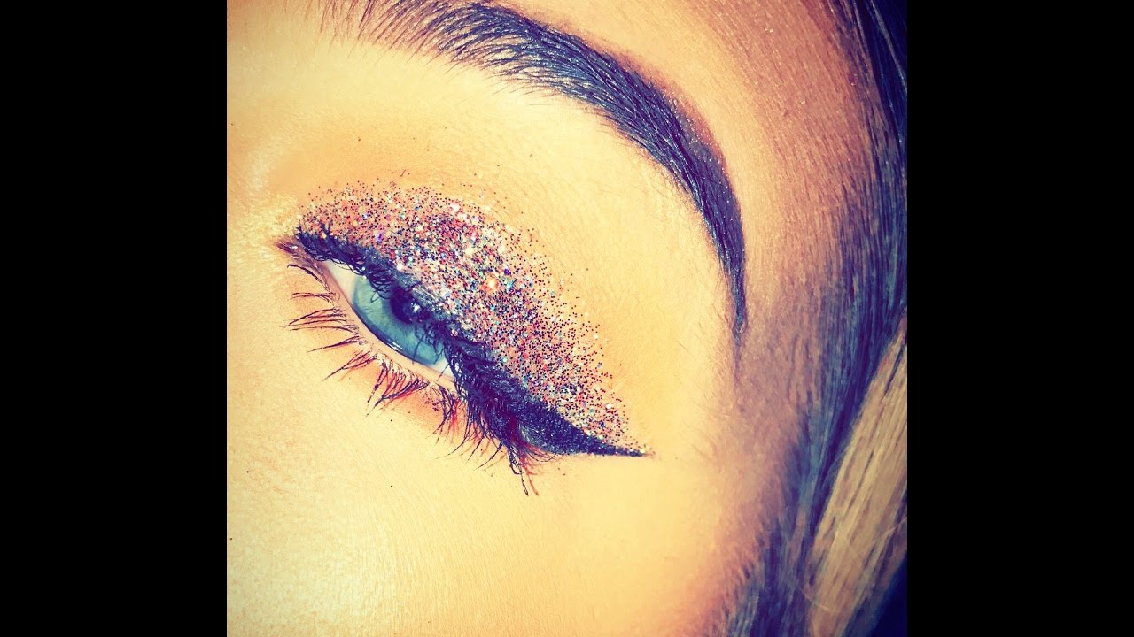 Holiday Glam | Glitter Cut Crease | Miranda Sanow - YouTube