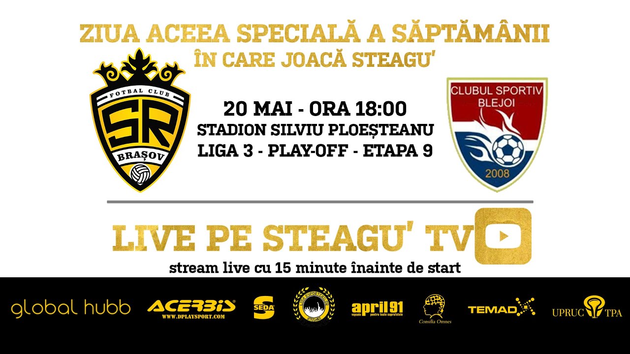 LIVE | SR Brașov vs. CS Blejoi | PLAY-OFF - YouTube