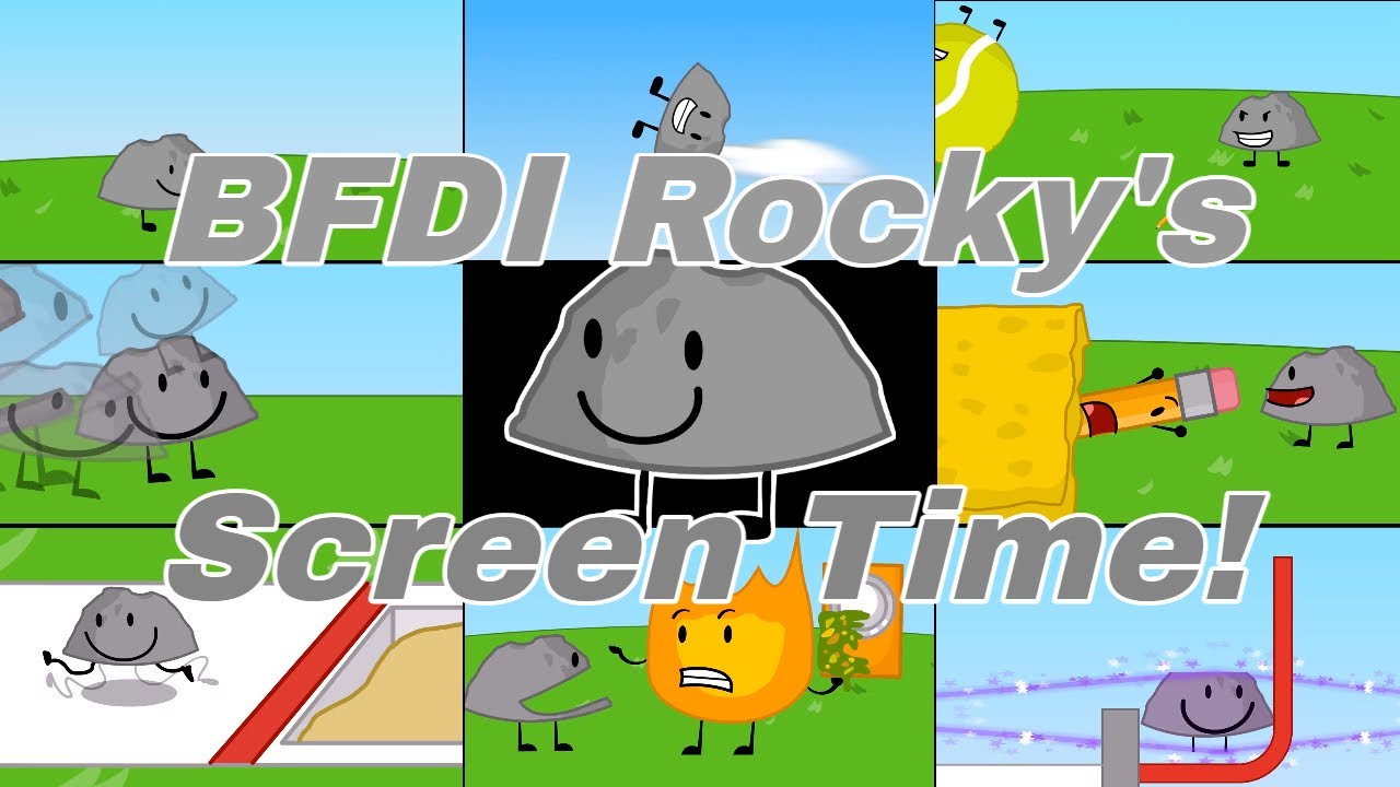 BFDI but only when Rocky is on screen! - YouTube