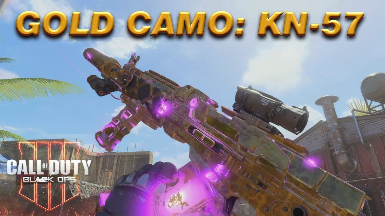 Gold Camo Unlocked for KN-57 | Call of Duty® Black Ops 4 - YouTube