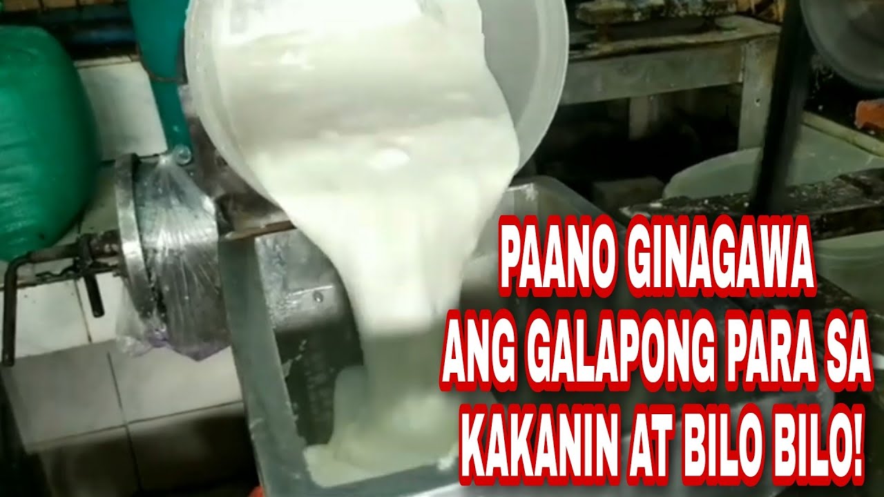 Paano Ginagawa Ang Galapong Para Sa kakanin, Puto, Bilo-bilo Atbp ...
