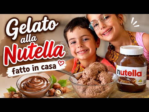 GELATO ALLA NUTELLA FATTO IN CASA 🍫🍦 Senza Gelatiera e con SOLO 3 Ingredienti!