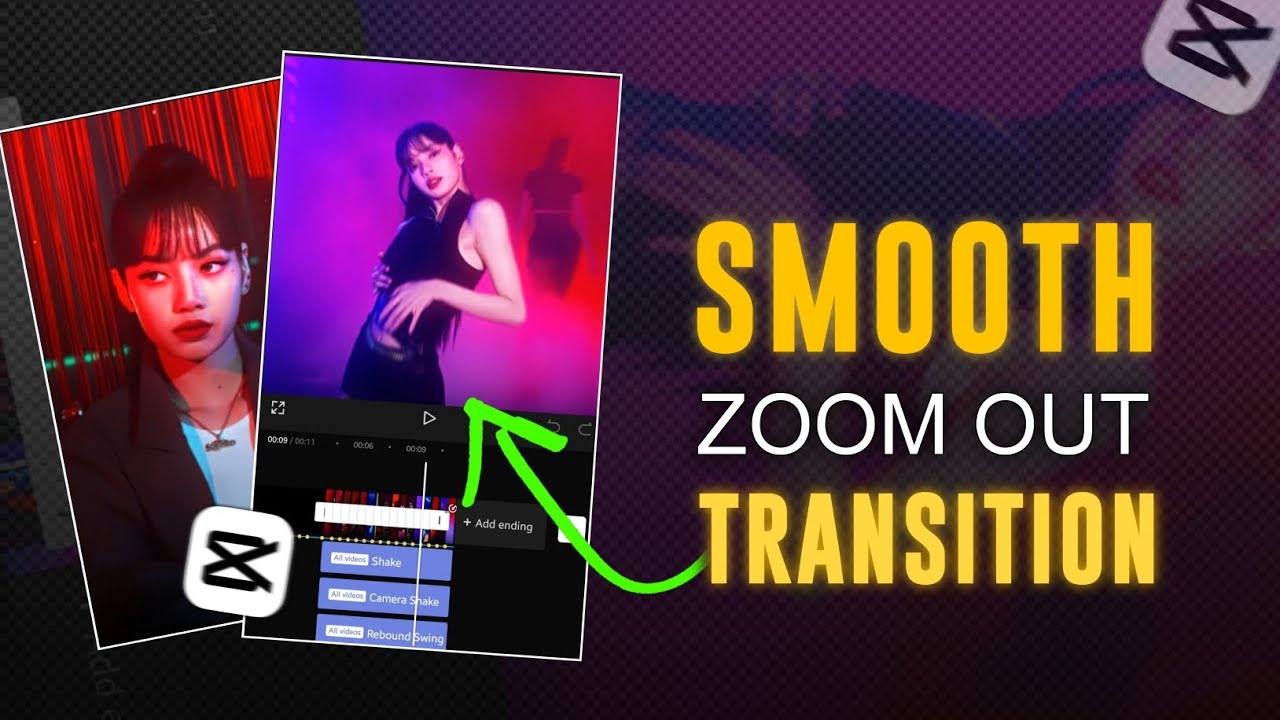 Capcut smooth zoom out transition tutorial | capcut tutorials| Lisa edit | #zoomtransition # ...
