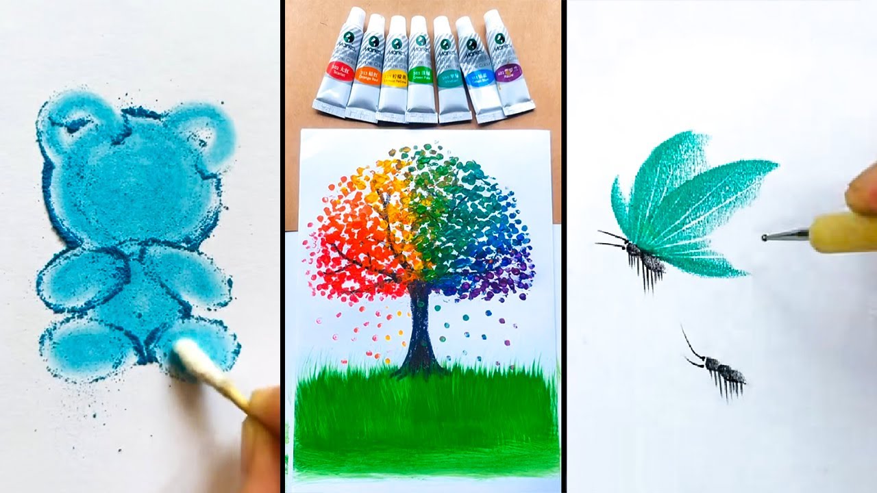 Easy DRAWING TRICKS and CREATIVE IDEAS that YOU WILL LIKE - YouTube