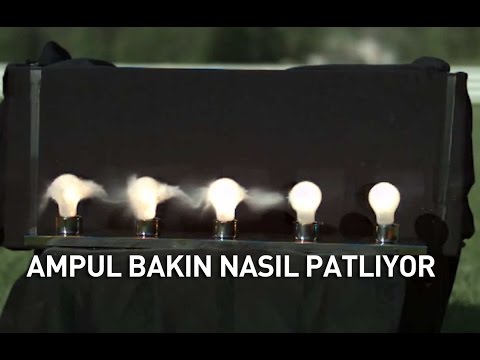 Ağır çekim ampül patlaması
