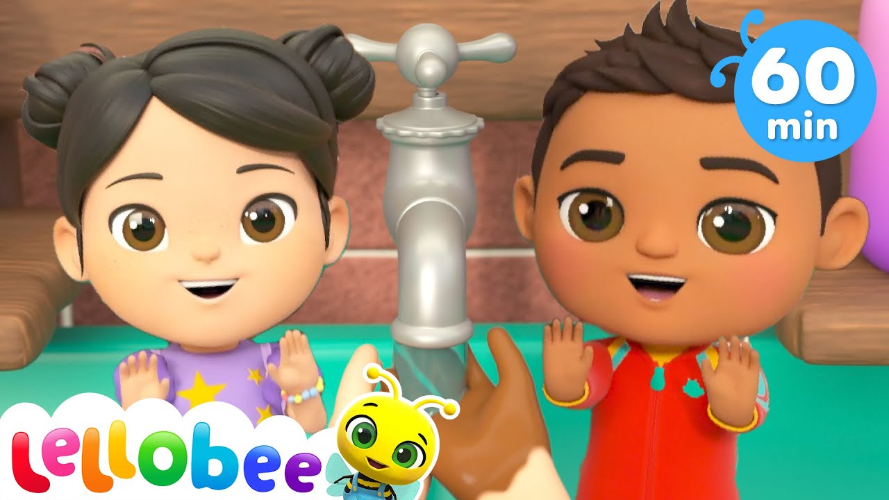 Wash Your Hands Song | Lellobee City Farm | Hygiene Habits for Kids ...