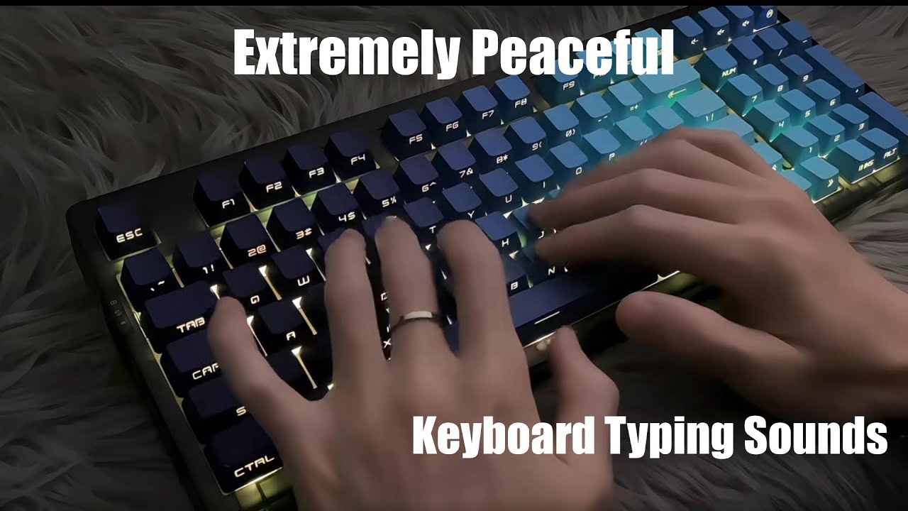 Ocean Blue Keyboard Typing Relaxing ASMR for Deep Study, Work & Sleep ...