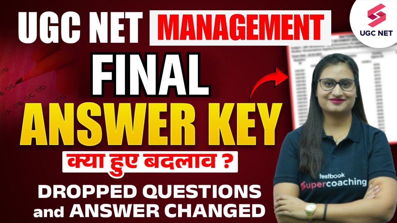 UGC NET Management Final Answer Key 2024 | UGC NET Re Exam 2024 Answer ...