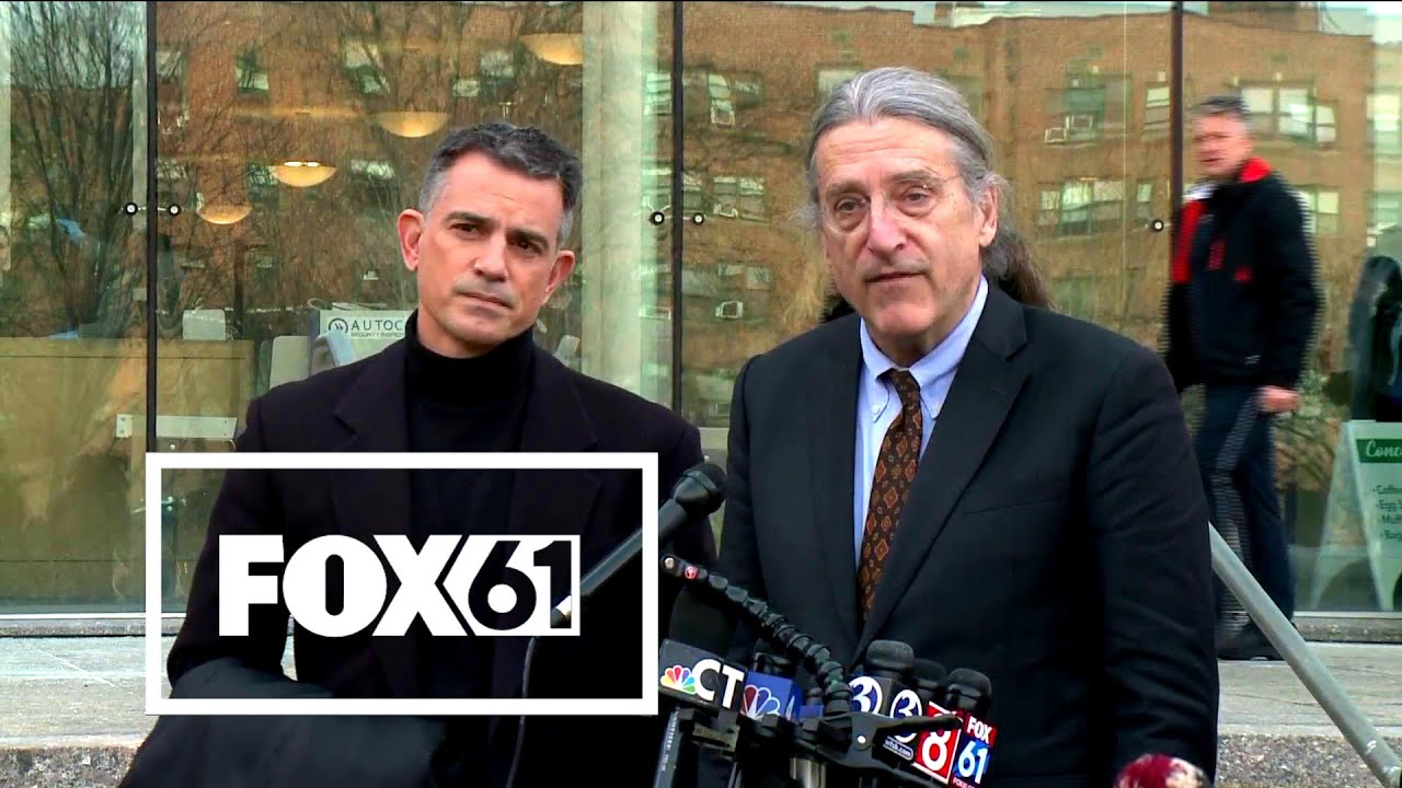 Norm Pattis speaks outside Stamford Superior Court after hearing - YouTube