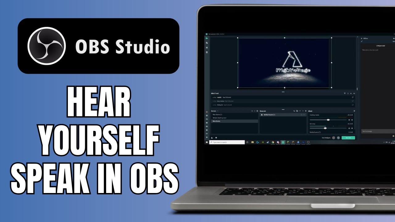 How To Hear Yourself Speak In OBS - YouTube