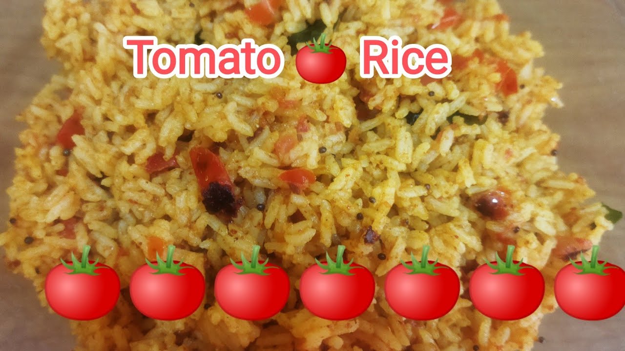 Tomato Rice | Simple and Spicy Tomato Fried Rice | Tomato Pulao | Quick ...