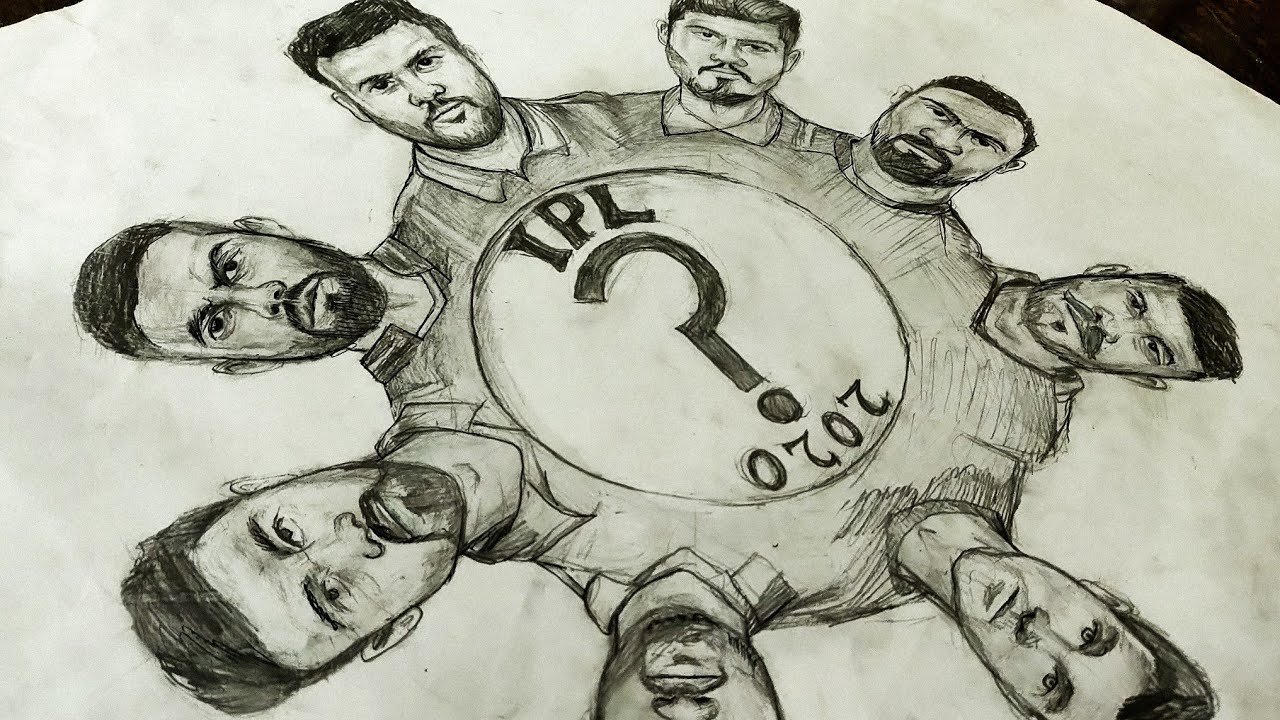 Drawing The CAPTAINS of IPL 2020 - YouTube