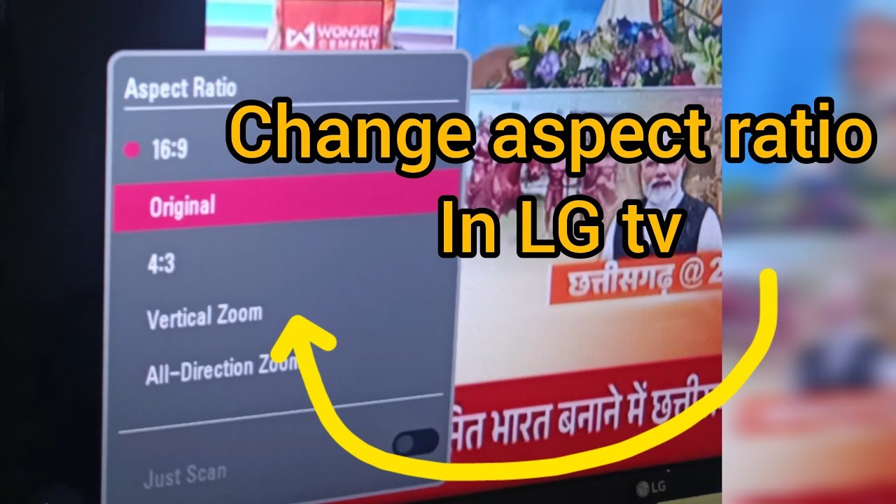 Change aspect ratio and picture mode in LG tv #lg #tv - YouTube
