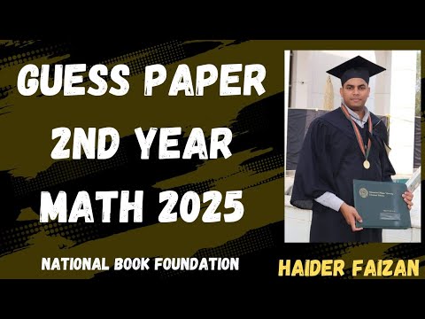 12th Class FBISE Math Guess Paper 2025 | Important Questions | FBISE ...