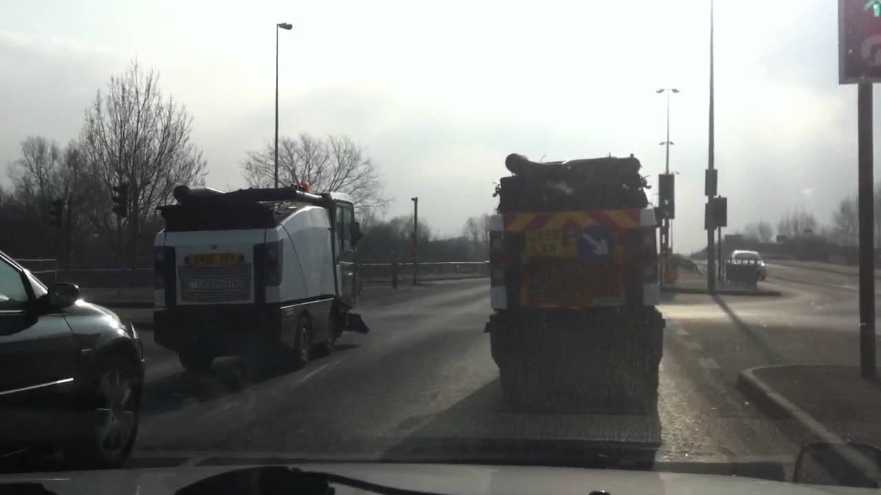 Drag racing street sweepers! - YouTube
