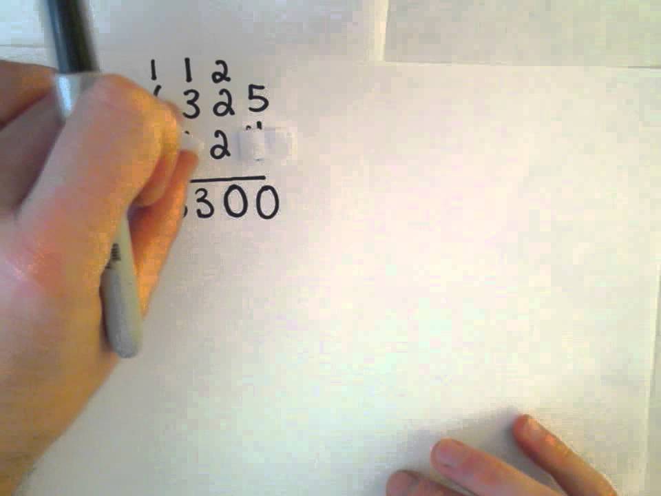 Multiplying Whole Numbers, Example 4 - YouTube