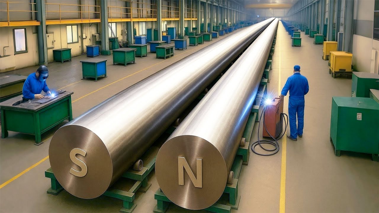 CÓMO se FABRICAN MILLONES de IMANES INDUSTRIALES en PRODUCCIÓN MASIVA ...