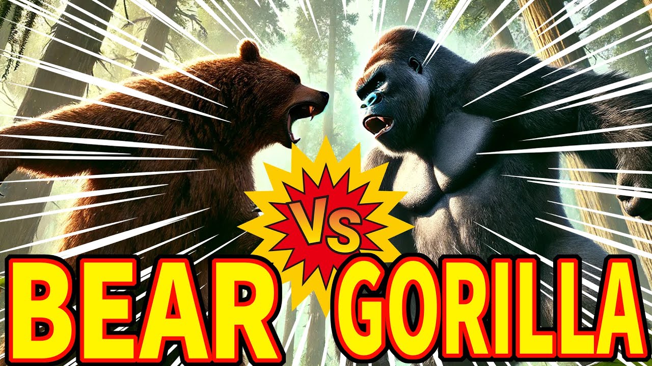 GRIZZLY BEAR VS SILVERBACK GORILLA - Who Would ACTUALLY Win? (Scientific Analysis) - YouTube