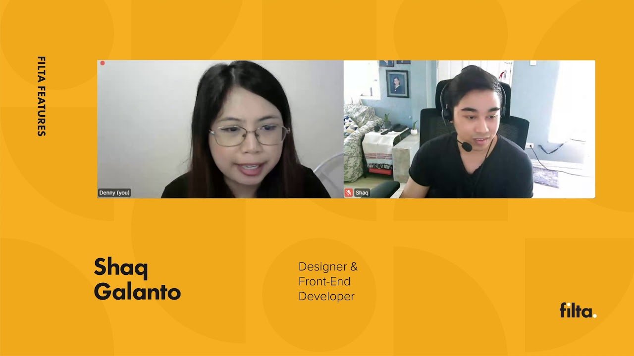 Filta Features: Shaq Galanto, Designer & Front-End Developer - YouTube