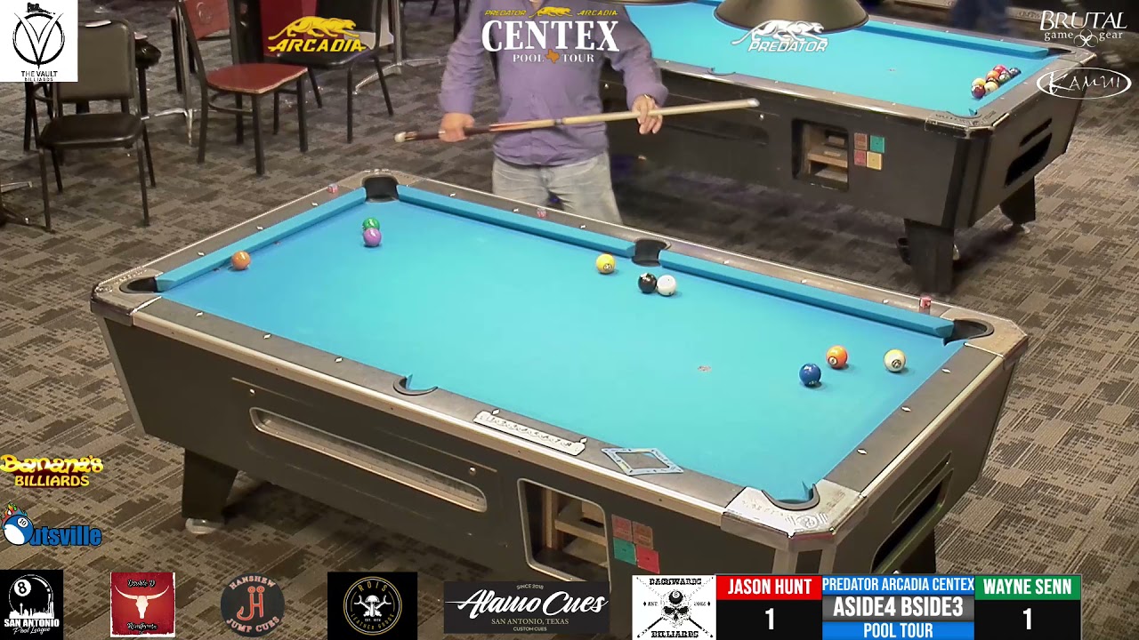 Finals Wayne Senn vs Jason Hunt / Predator Arcadia Centex Pool Tour 2nd ...