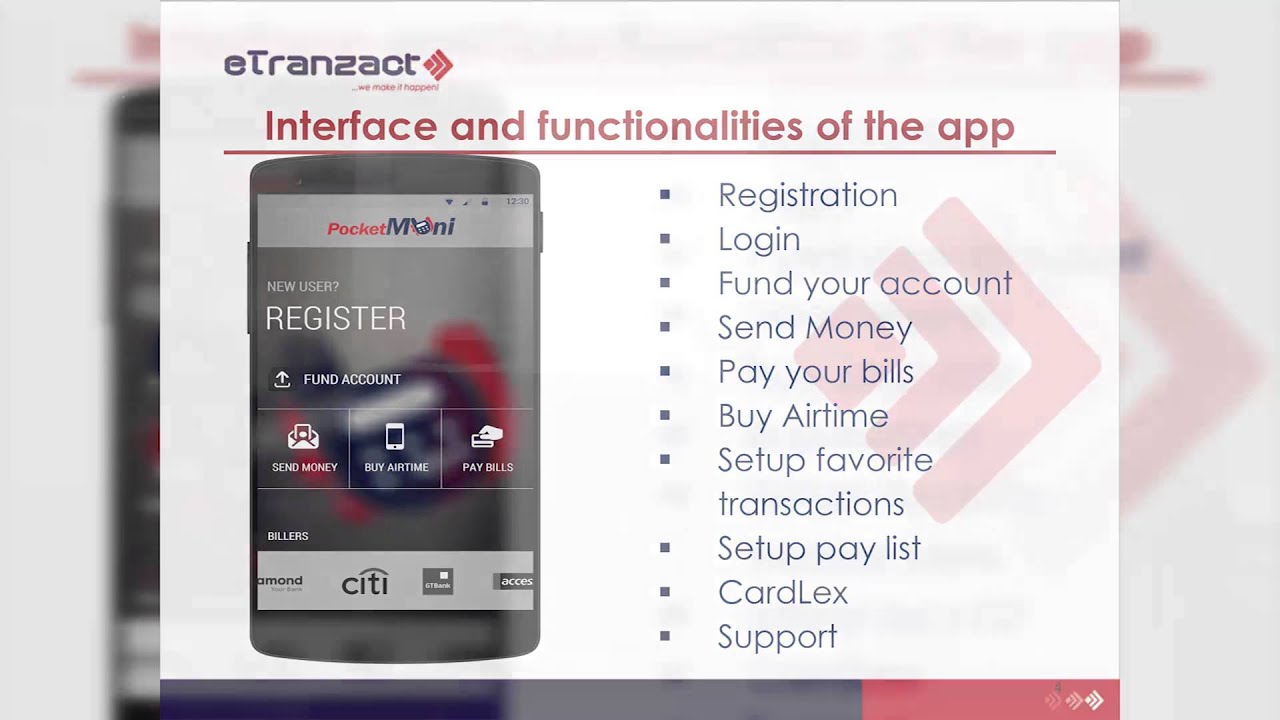 The PocketMoni Interface and functionalities - YouTube