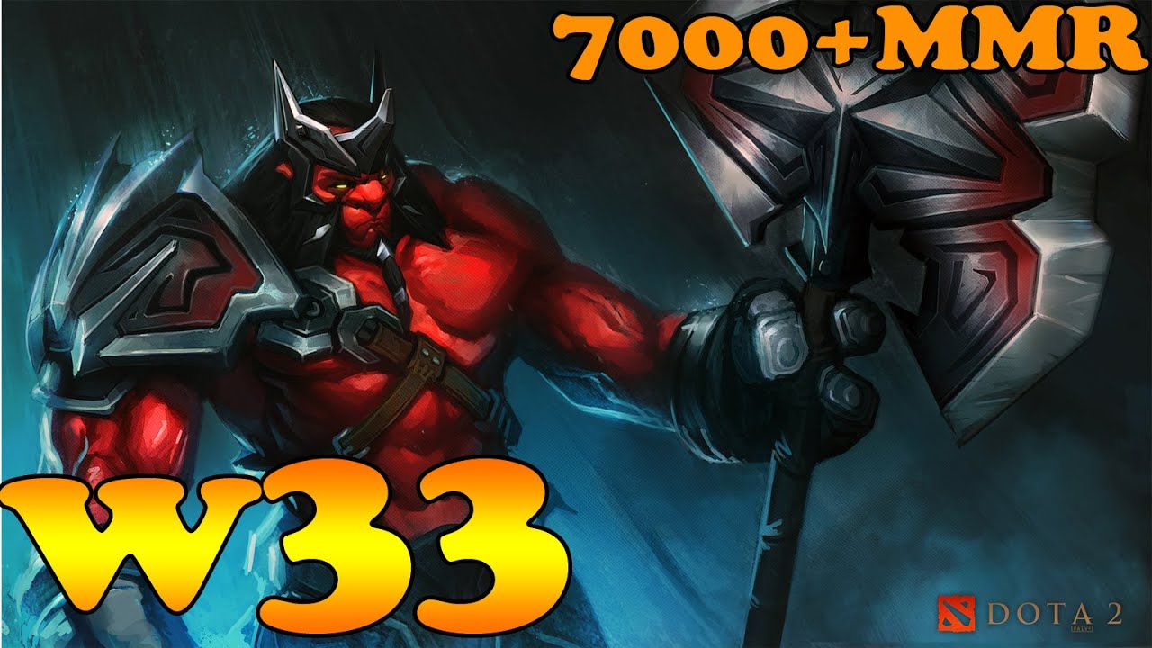 Dota 2 - w33 7000+ MMR Plays Axe Vol 3# - Ranked Match Gameplay! - YouTube