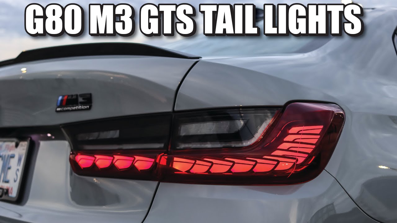 GTS TAIL LIGHTS FOR THE BMW G80 M3! (Install and review...) - YouTube