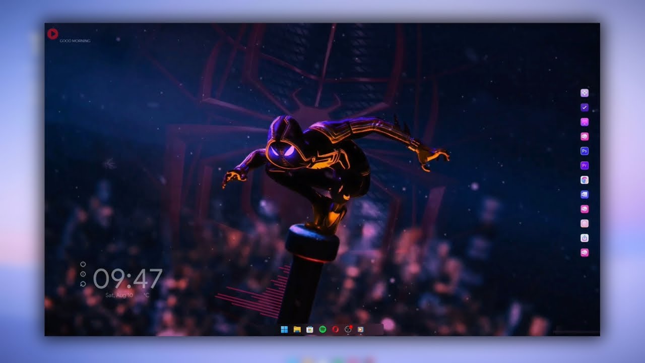 Make Your Desktop Spider Man Theme In 6 Minutes - YouTube