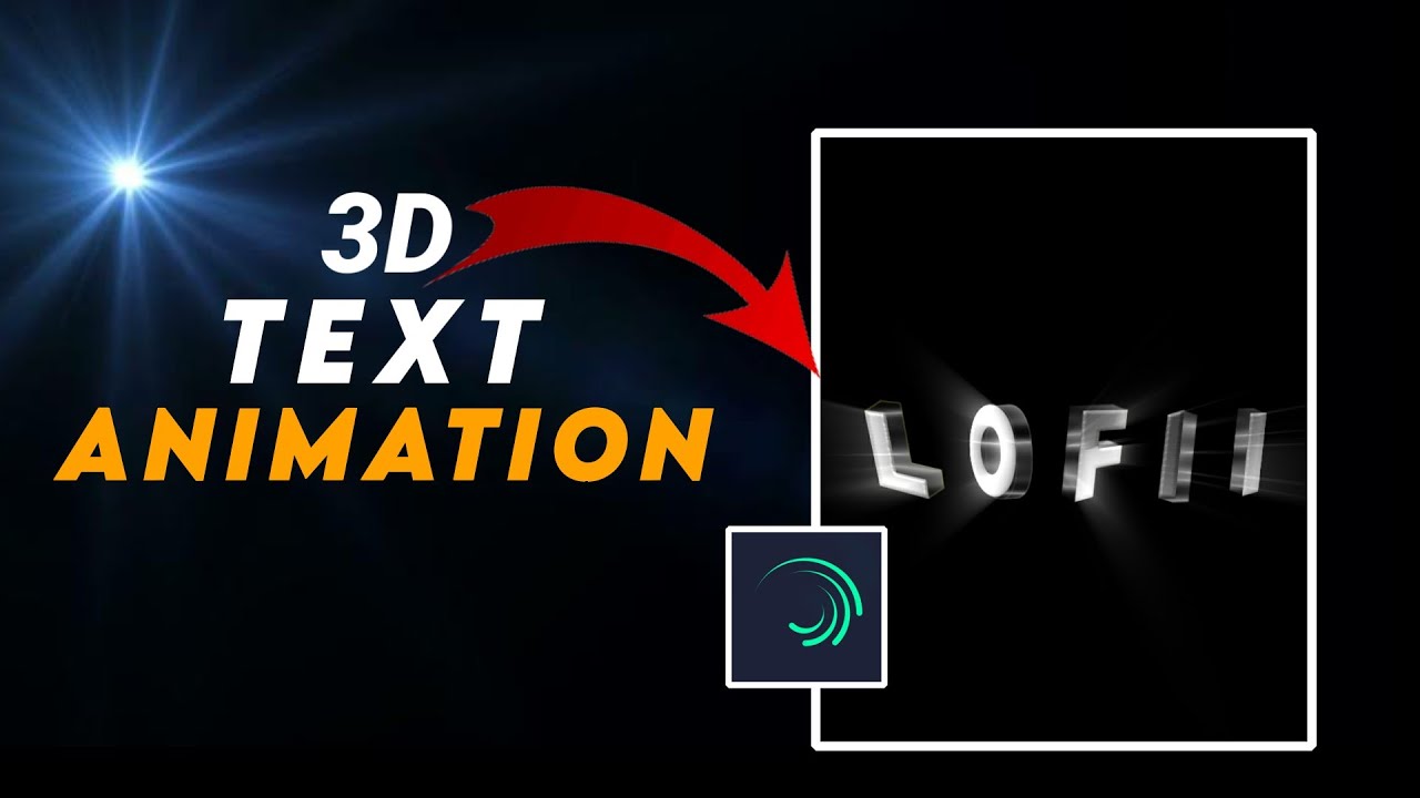 3D Text Animation | Alight Motion | XMl | Preset | Direct Link - YouTube