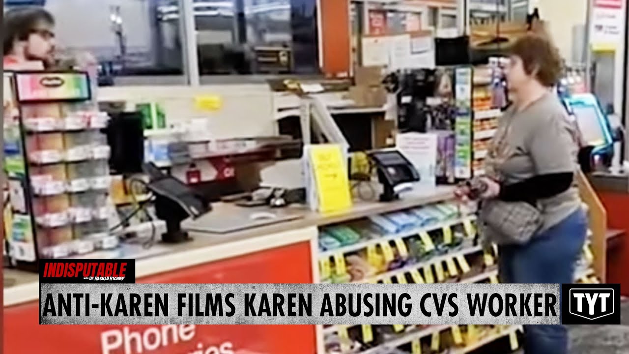 Anti-Karen Films Karen Abusing A CVS Worker - YouTube