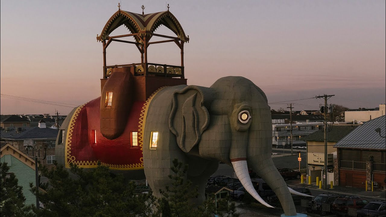 Spend a night inside Lucy the Elephant in Margate - YouTube