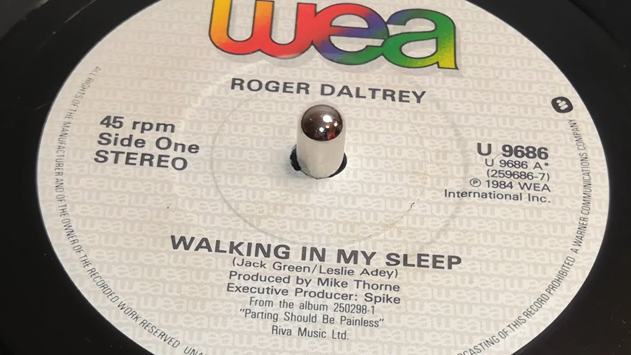 Roger Daltrey - Walking In My Sleep (1984 7" Single) - YouTube