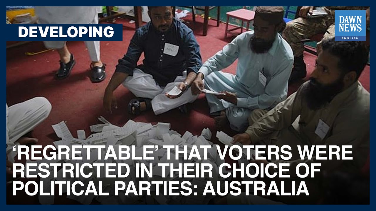 ‘Regrettable’ That Voters Were Restricted In Their Choice Of Parties ...