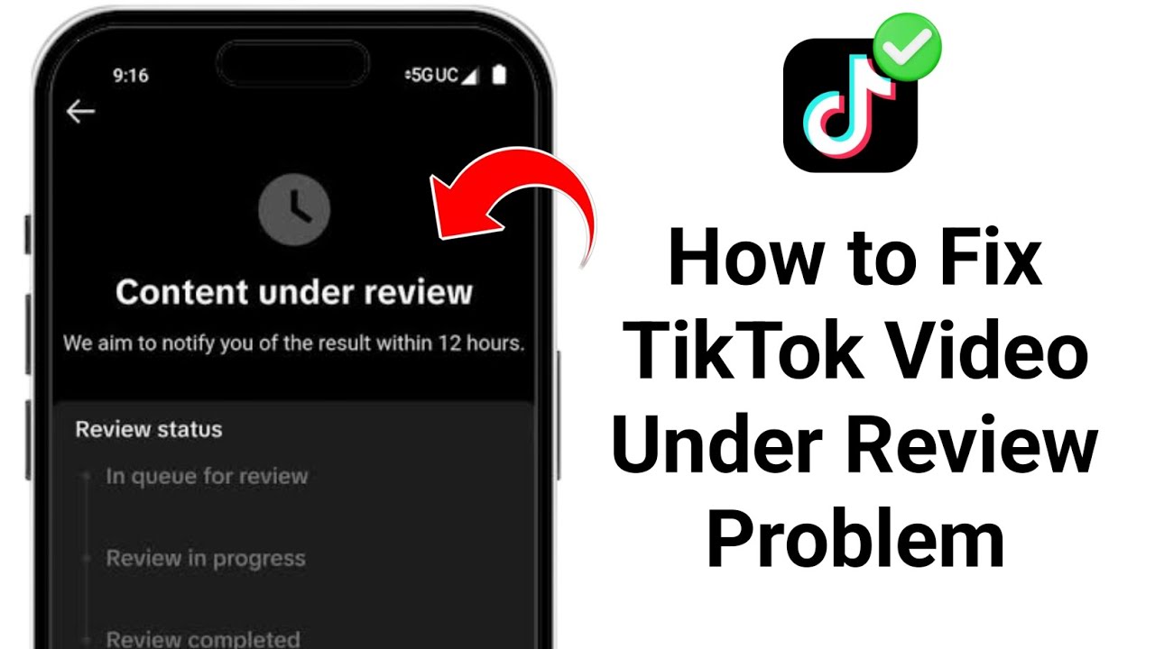 How to Fix Tik Tok Video Under Review Problem | Fix TikTok Content under review - YouTube