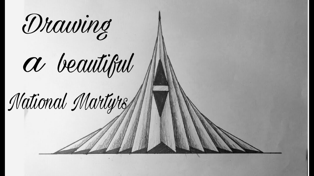 Drawing national martyrs step by step || Tutorial video. - YouTube