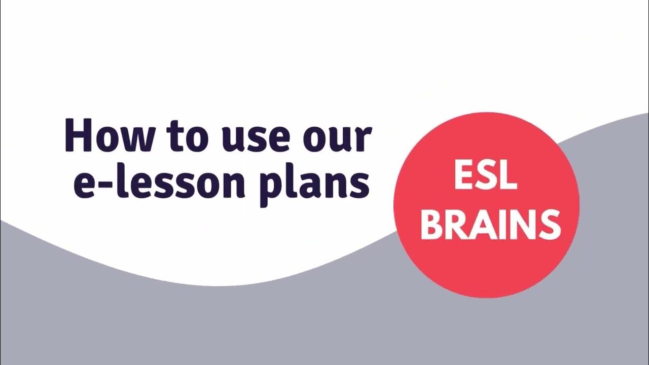 How to use ESL Brains e-lesson plans - YouTube