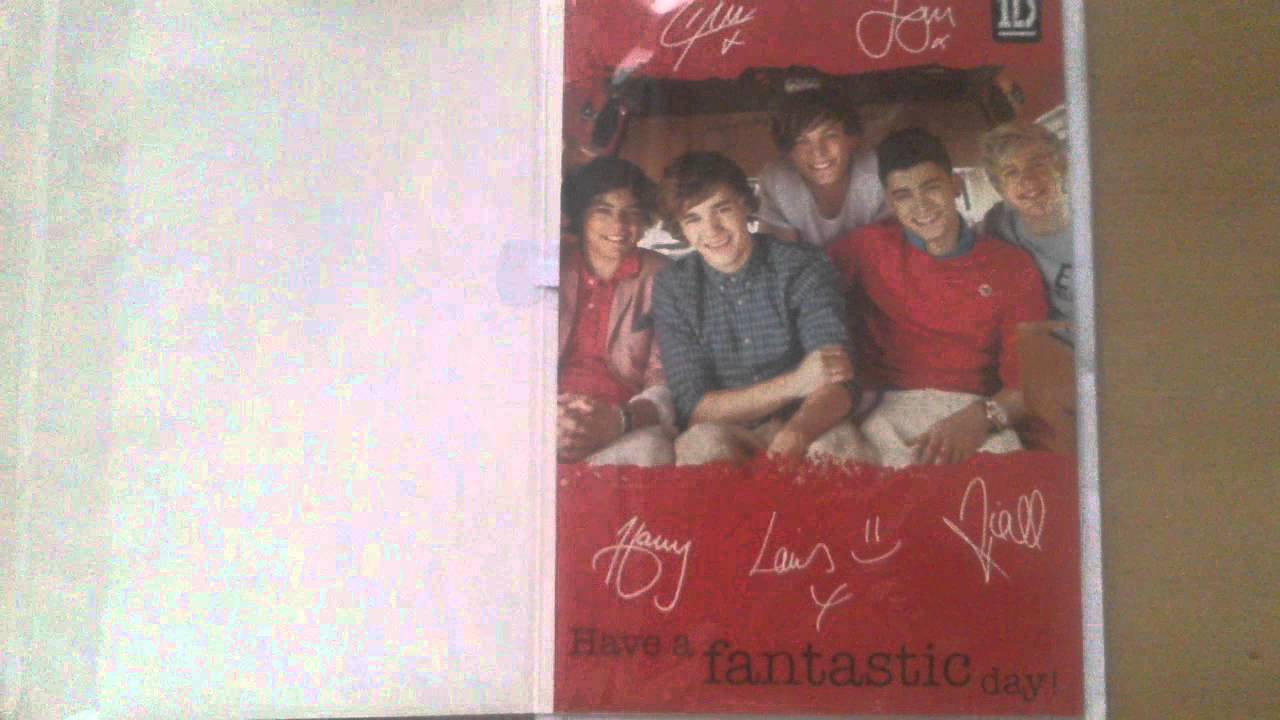 One Direction - Happy Birthday Card - YouTube