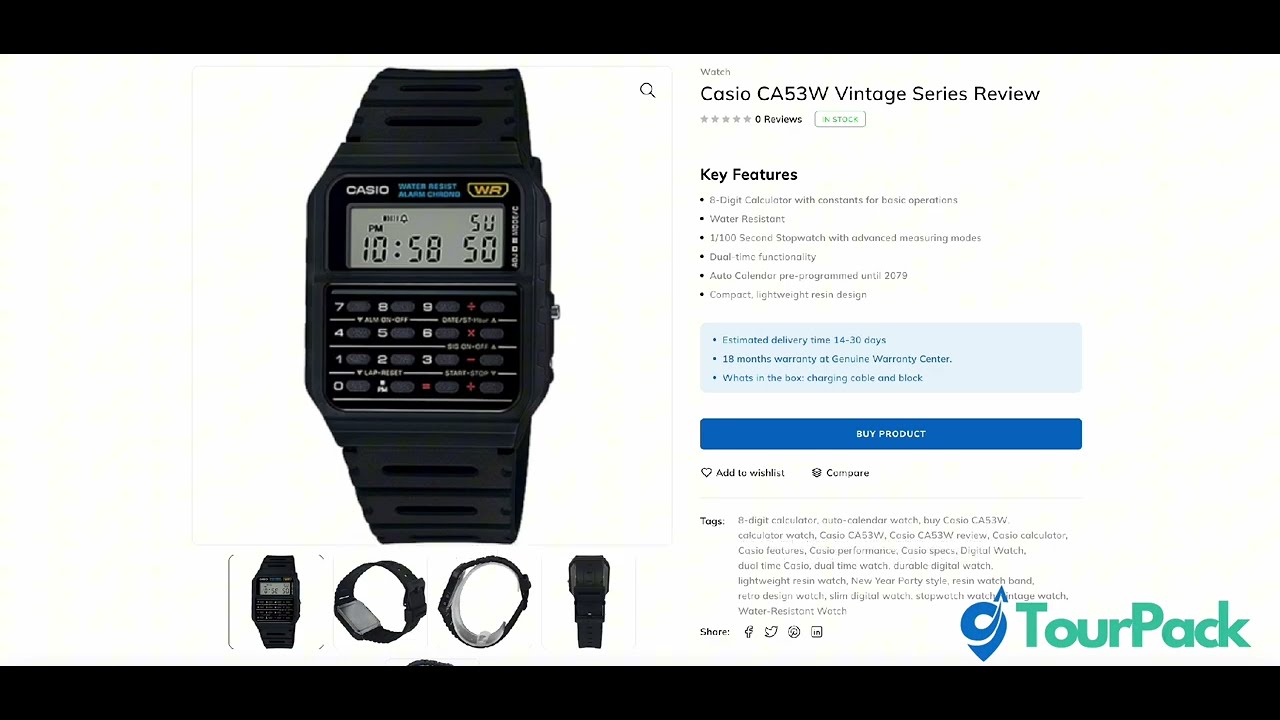 "Casio CA53W Vintage Series Review: The Iconic Calculator Watch!" - YouTube