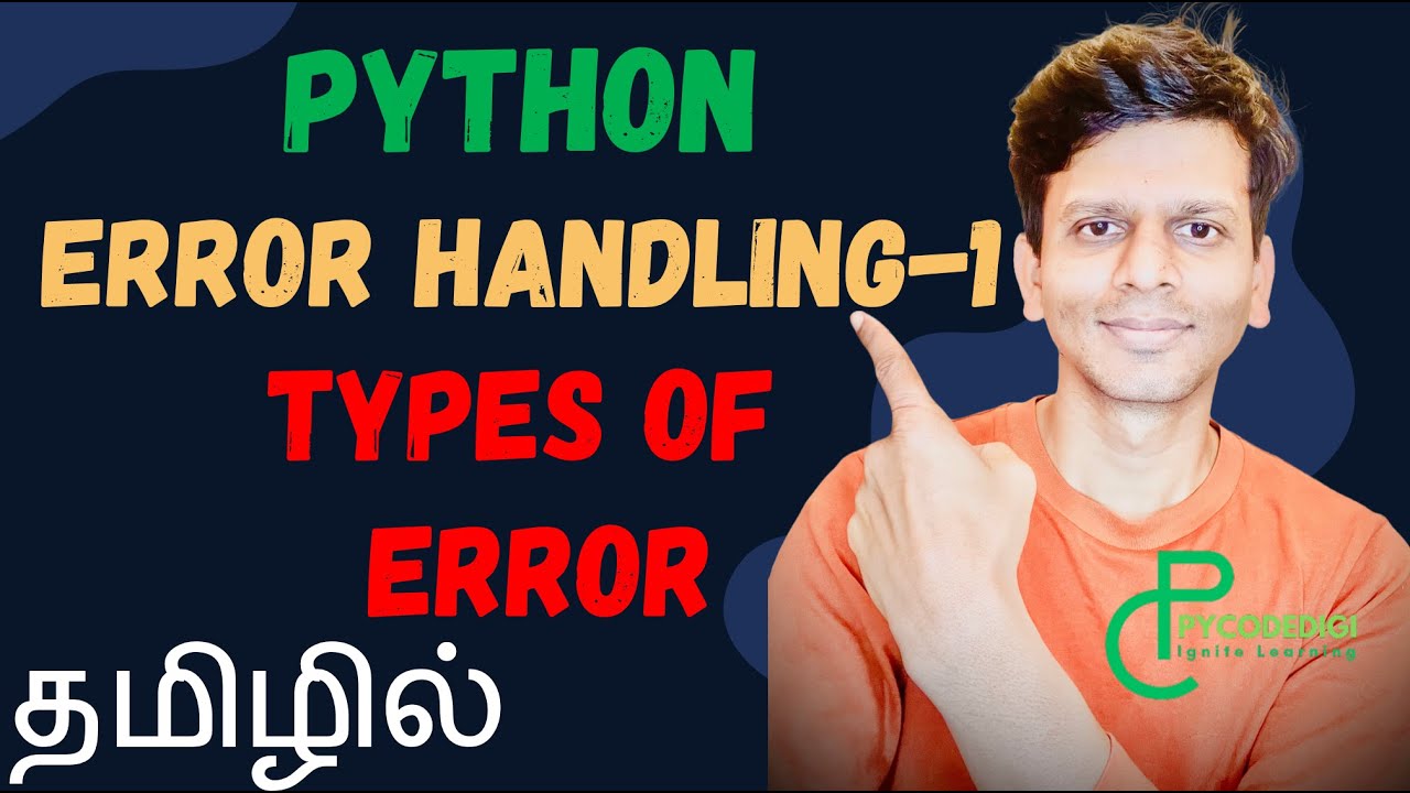 Python Error Handling In Tamil Part 1 Python Course In Tamil Python 8575