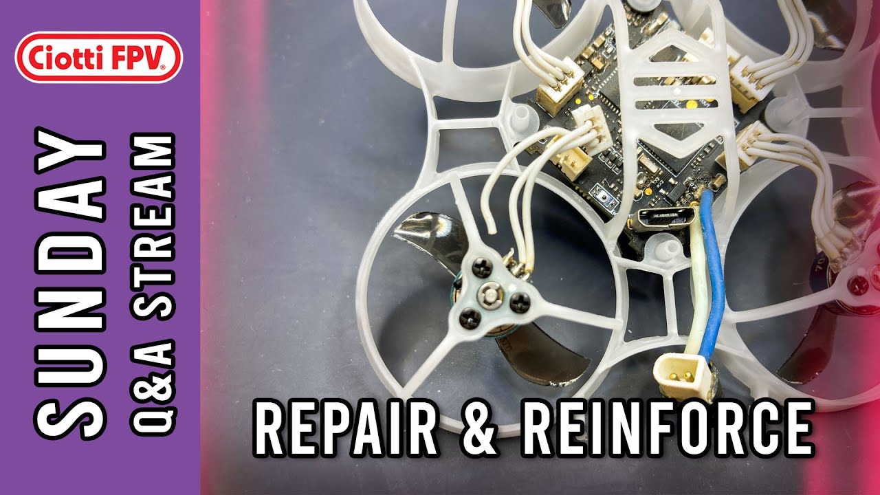 Repairing & Reinforcing Whoop Motor Wires - Special Guest DAVID CIOTTI ...