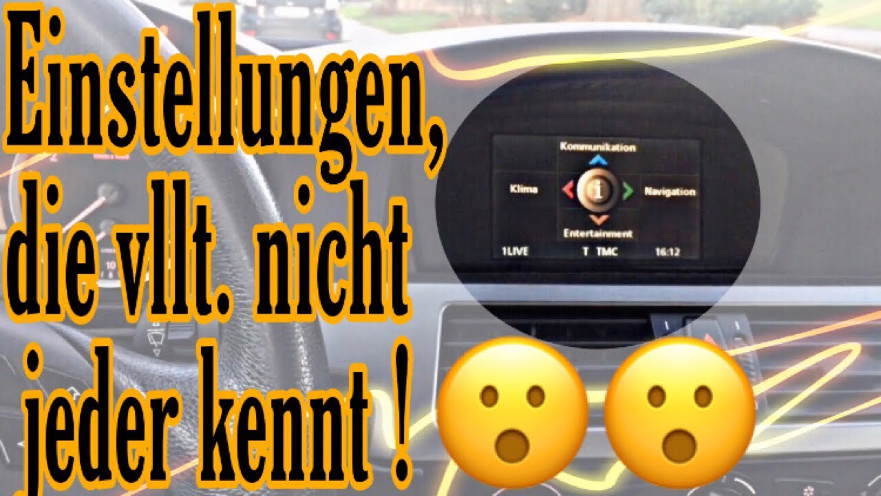 BMW E60 Bordcomputer Einstellungen - YouTube