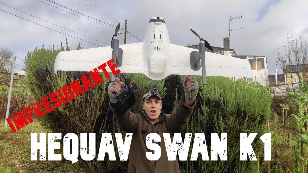 IMPRESIONANTE DRONE VTOL 🚀 HEQ SWAN K1 😱 5 KM DE VUELO y CASI 50 min de ...