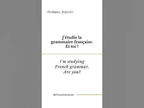 Learn French Dialogues- with Mr French Institute - YouTube