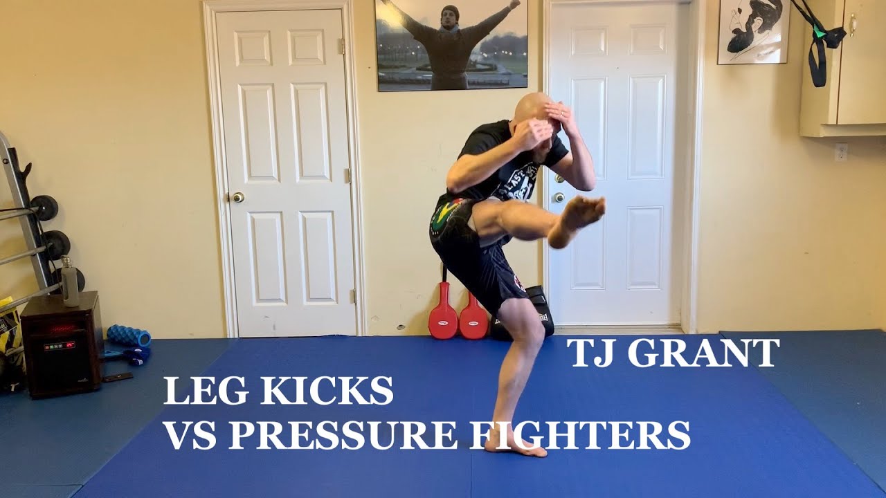 Using leg kicks against pressure fighters - YouTube