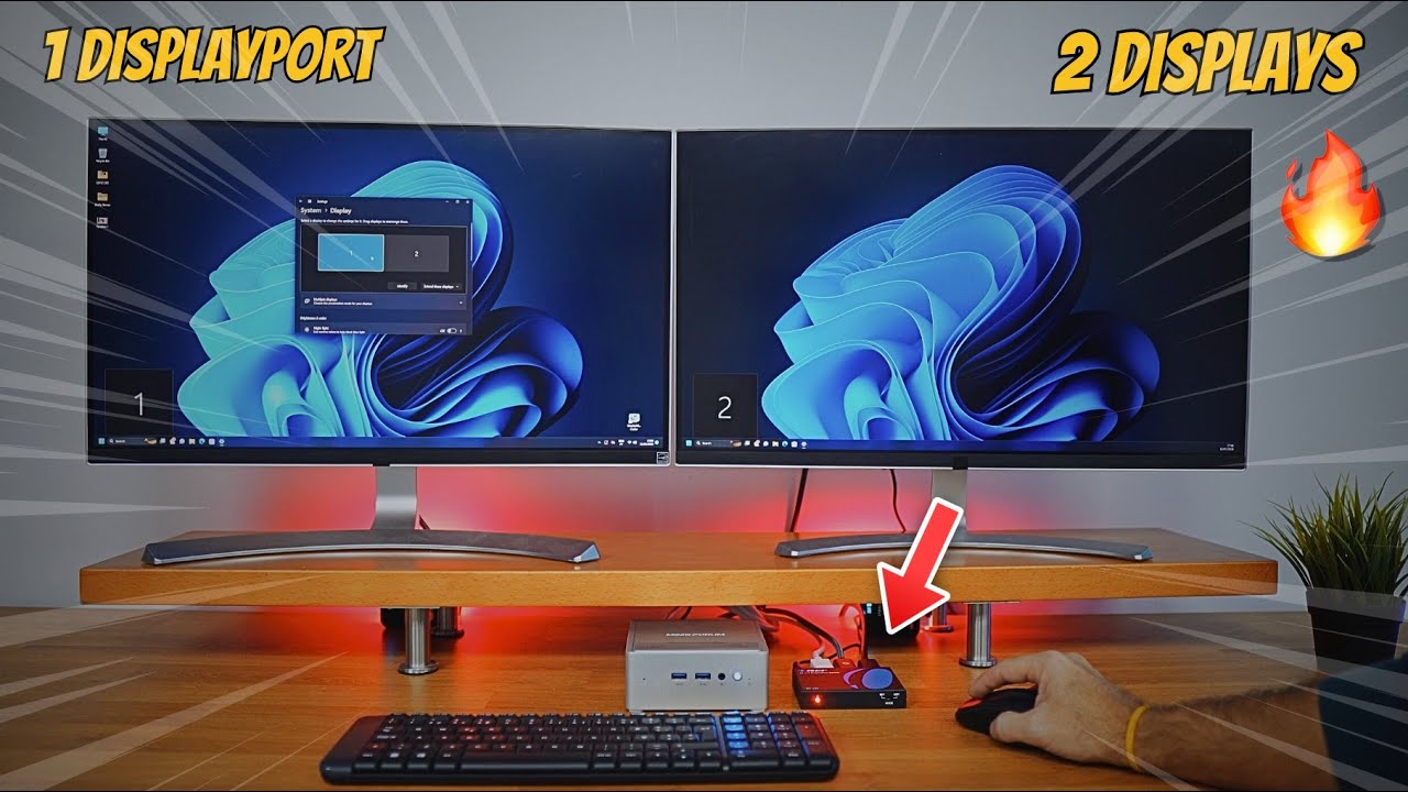 🔥 Turn 1 DisplayPort into 2 DisplayPort Outputs with Extended Display ...