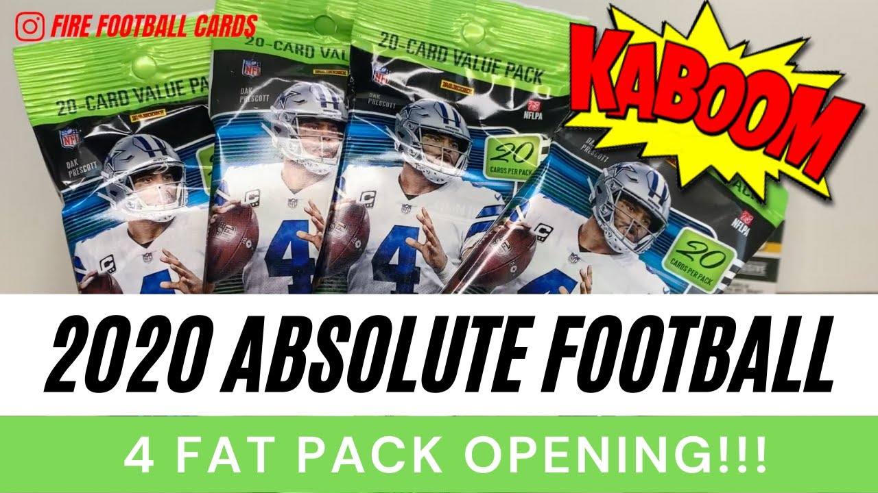 Panini Absolute Football 2020 | Kaboom! football rookie cards (4 ...