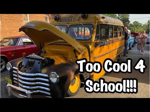 Too Cool For School Hot Rod School Bus #hotrodschoolbus #hotroddad #hotrods