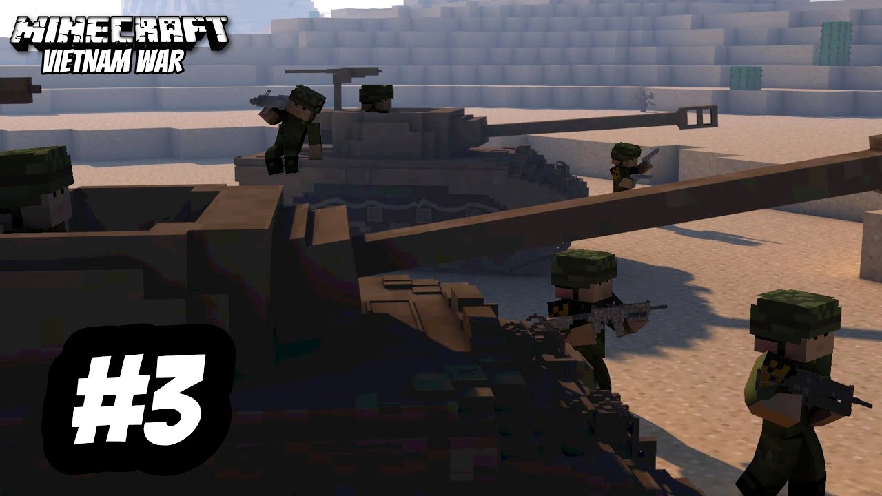 OVERRUN BY TANKS! (Minecraft Vietnam War #3)... - YouTube