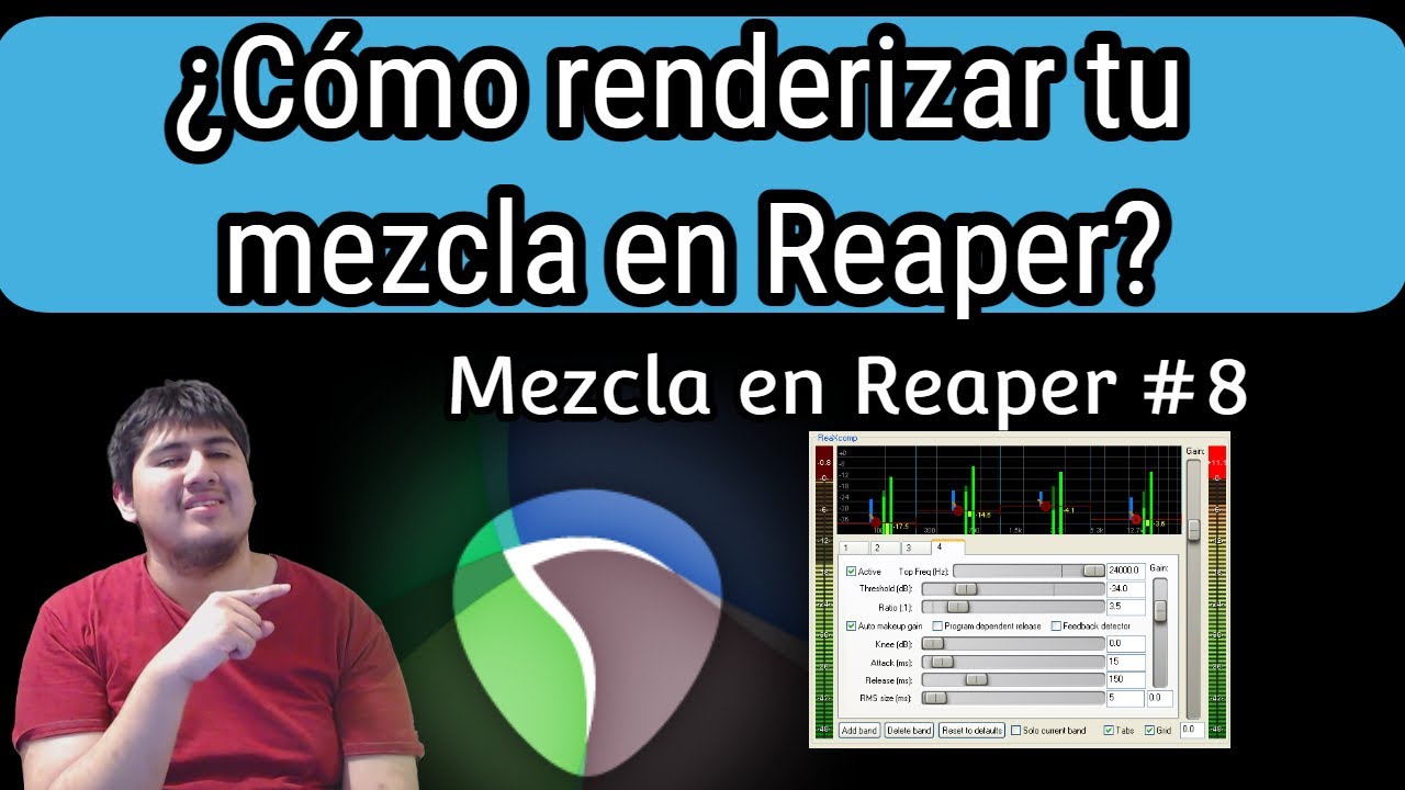 RENDERIZAR TU MEZCLA EN REAPER 😮😮🛑🛑 | CURSO MEZCLA EN REAPER #8 - YouTube